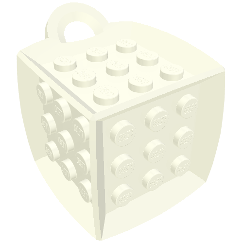 Part 69182 - Bag Tag Cube with 3 x 3 Studs on All Sides – Bricks in Sweden